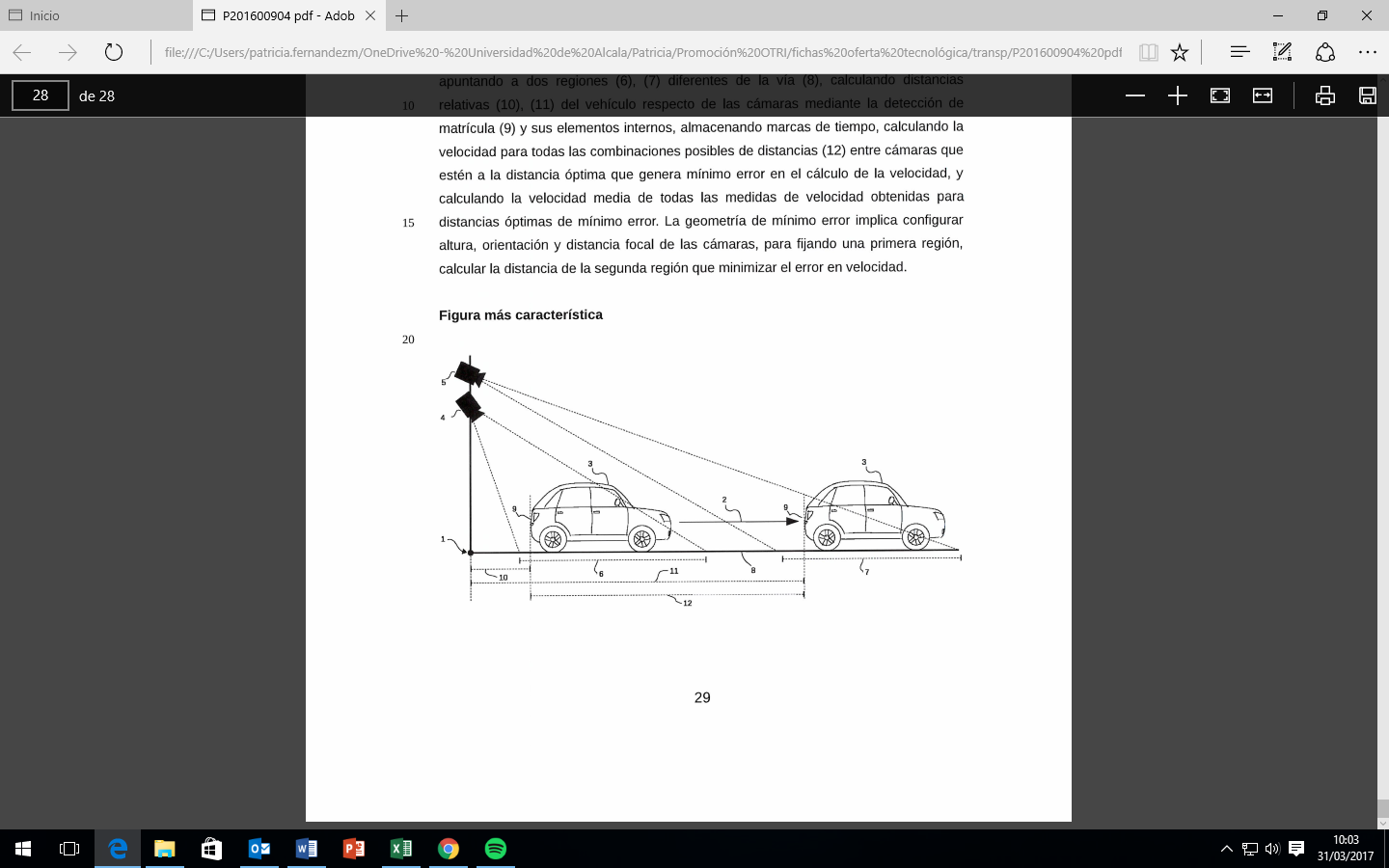 Procedure for measuring the speed of motor vehicles in the short ... Procedure for measuring the speed of motor vehicles in the short ...
